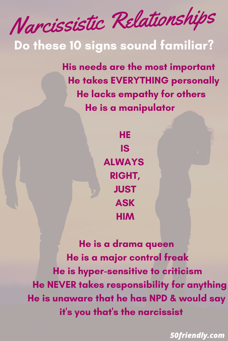 10 Signs Youre In A Narcissistic Relationship 50 Friendly