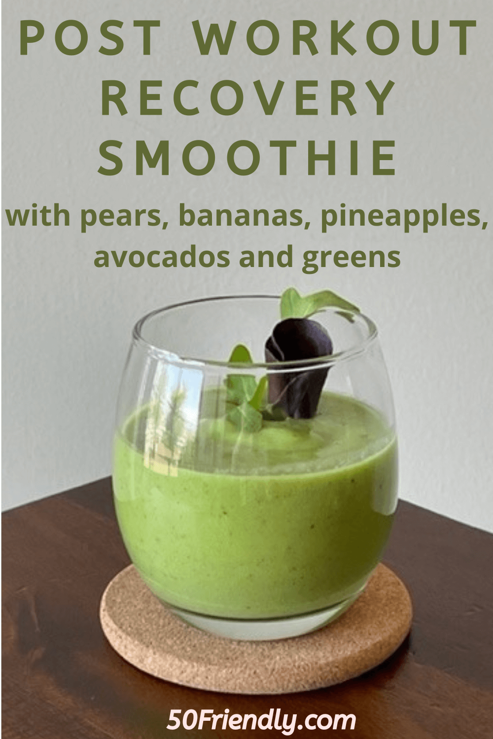 Post Workout Recovery Smoothie Recipe 50 Friendly